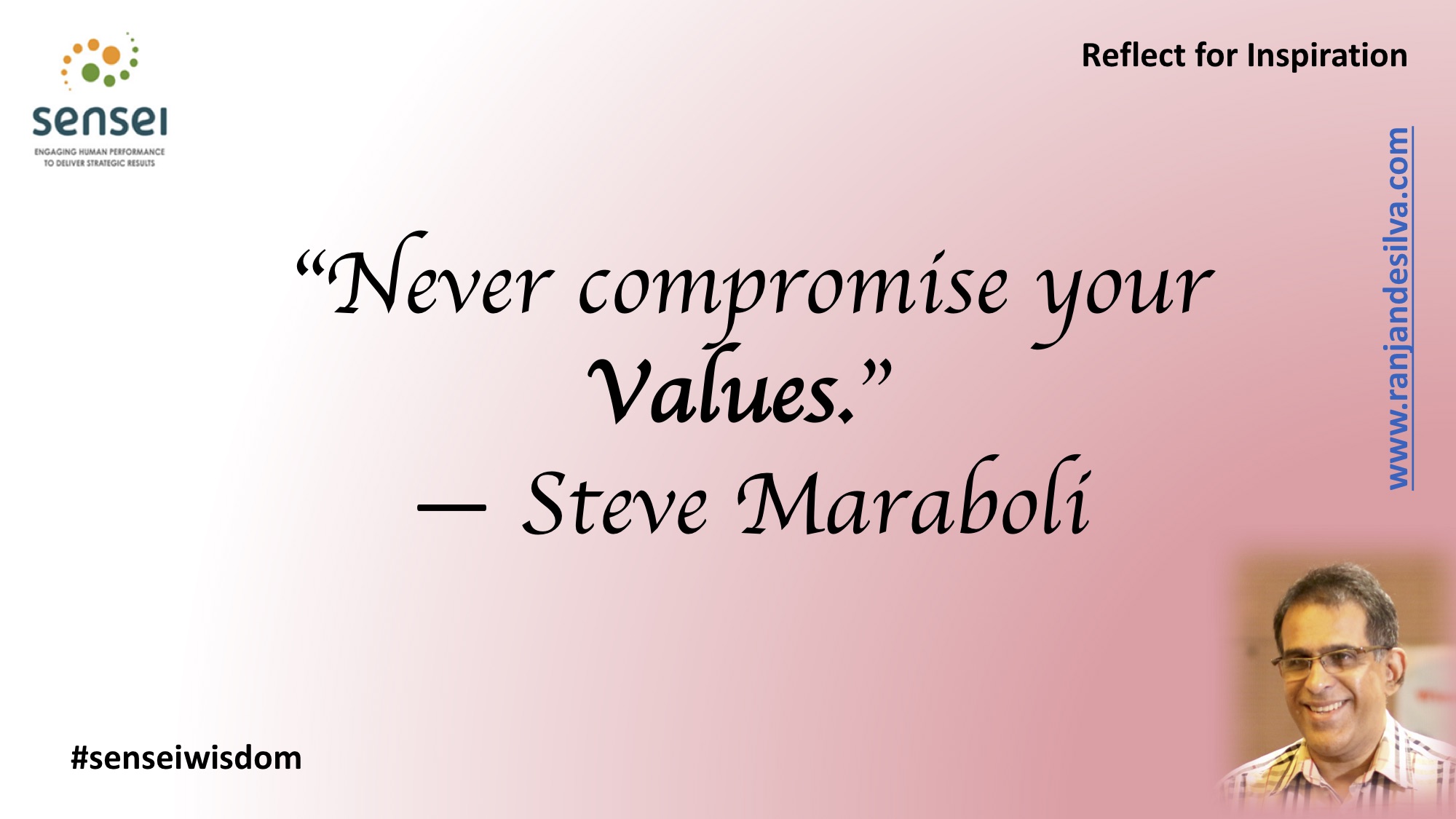 Upholding Values in a Materialistic World – Ranjan De Silva